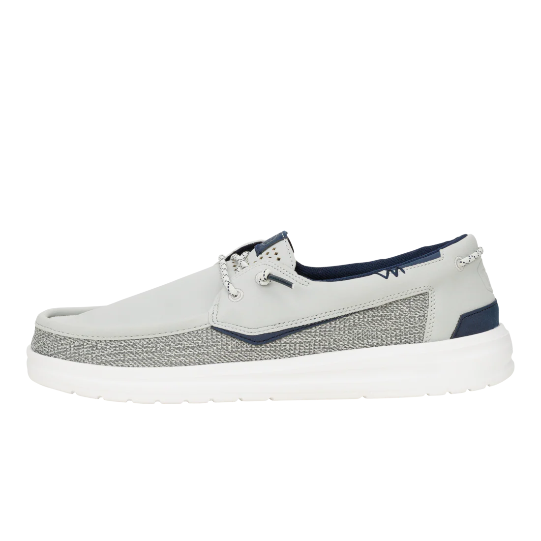 Hey Dude Wally Welsh Grip Storm Grey Navy – Groundswell Surf Shop